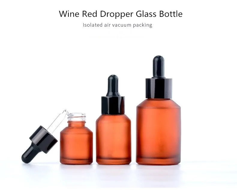 15ml30ml60ml100ml Wine Red Color Spray/pump/dropper Cosmetics Avoid ...