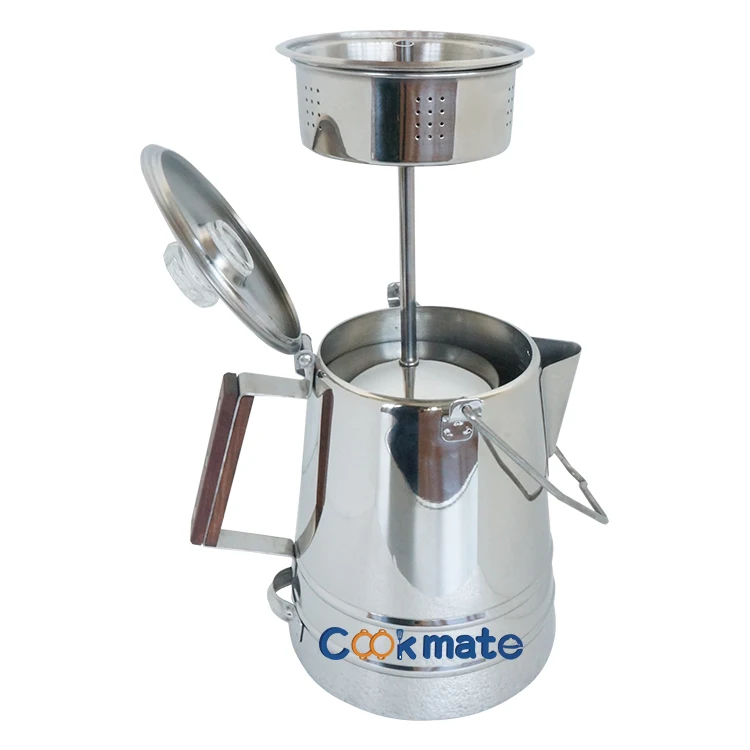 Camping Percolator Coffee Maker - High Capacity & Sustainable