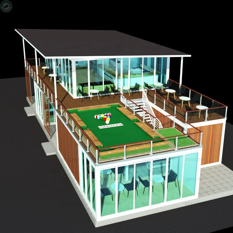 40ft Flatpack Container Club Container Rumpus Room Entertainment Club ...