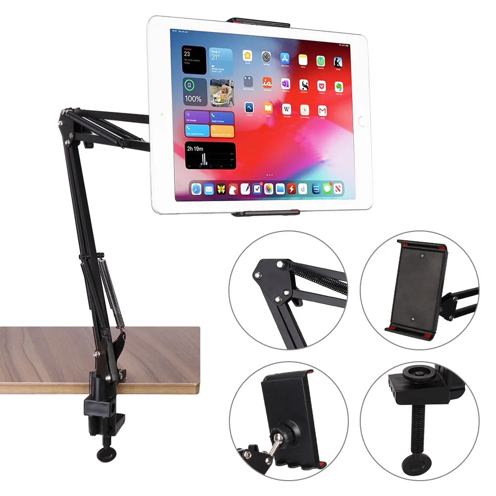 Flexible Arm 360 Rotation Grip Desktop Mobile Tablet Stand Lazy Holder ...