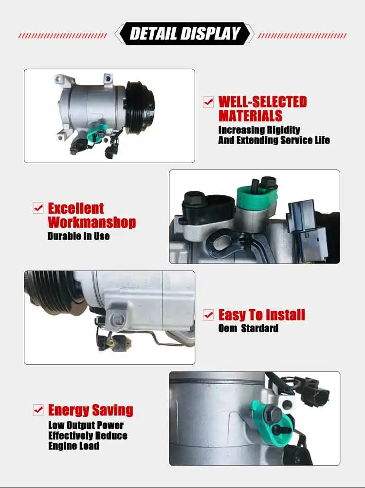 Auto AC Parts Car 12V AC Compressor 97701-3X000 Used for Soul Venga ...