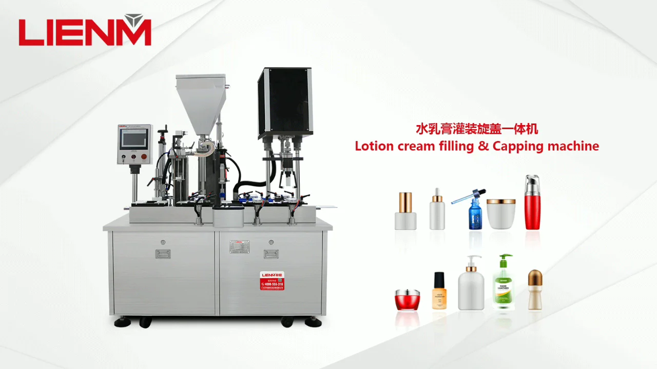 Custom Automation Small Cosmetic Cream Filling Machine Small Bottle Of ...