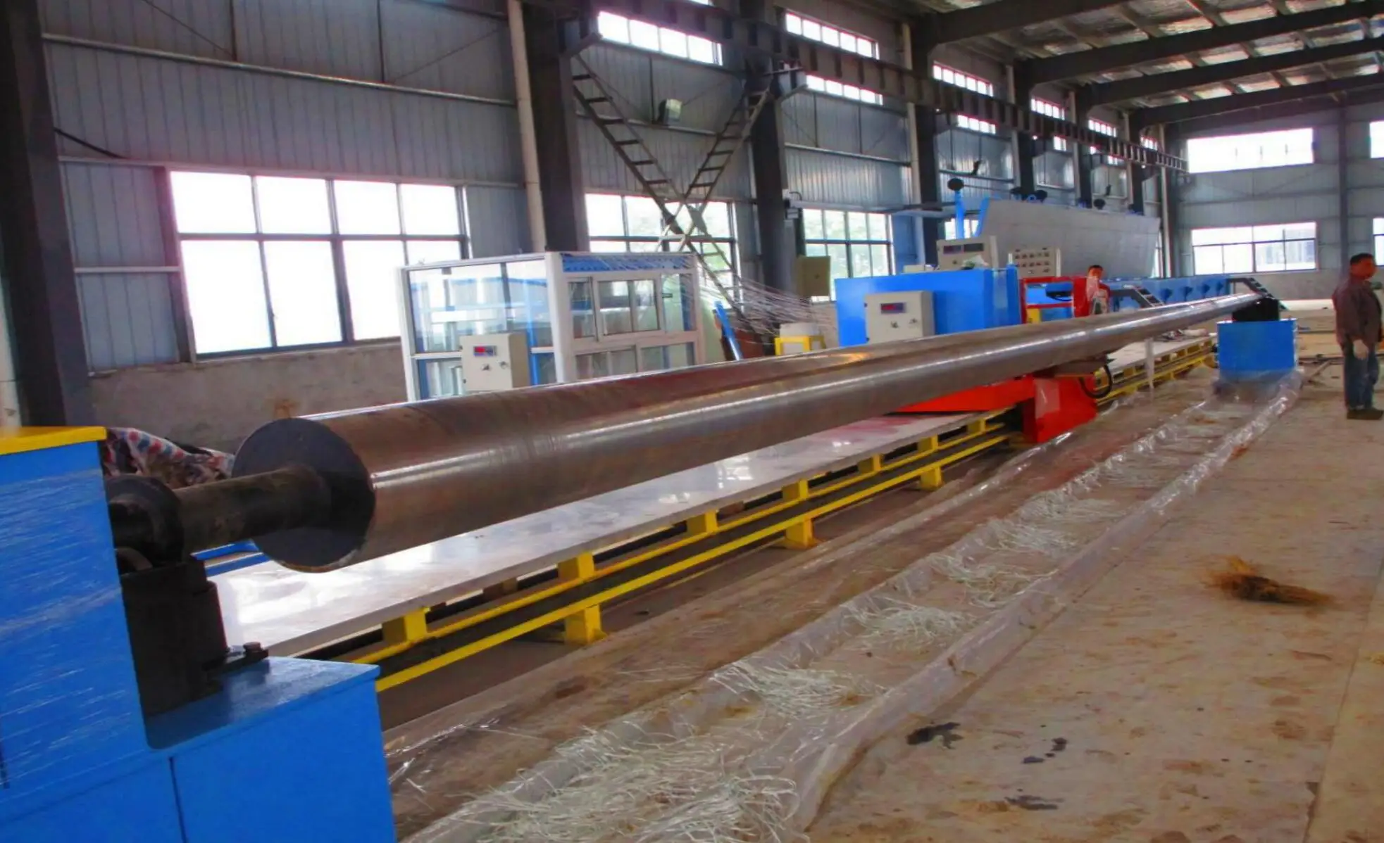 Frp Fiberglass Composite Street Light Pole Winding Machine - Buy ...