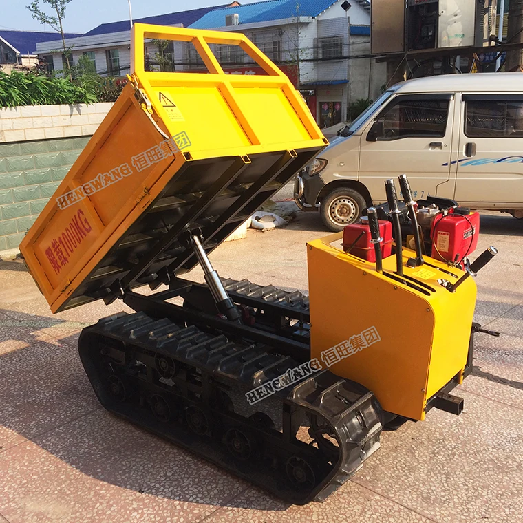 Mini Diesel Crawler Carrier - 1000KG Capacity & 6km/h Speed