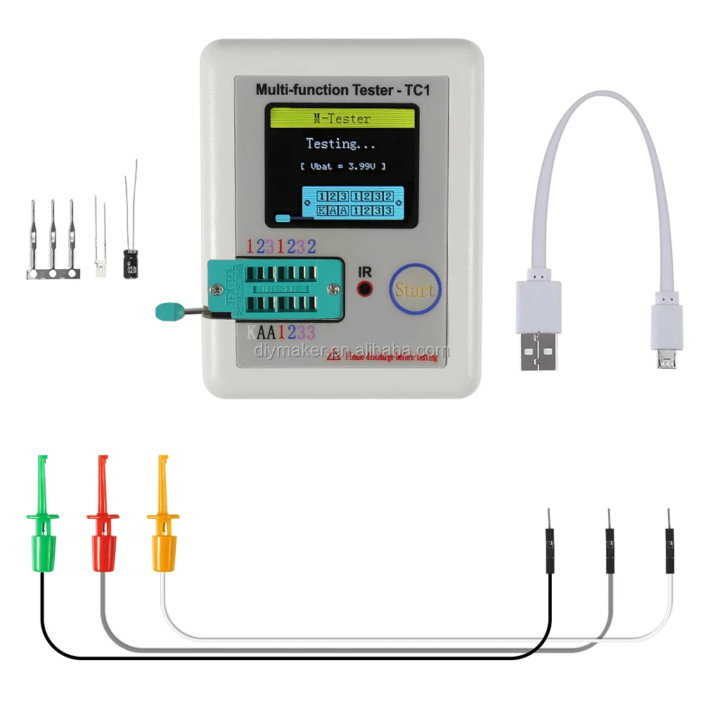 APKLVSR LCR-TC1 Multi-Function Tester Colorful Display Pocketable ...