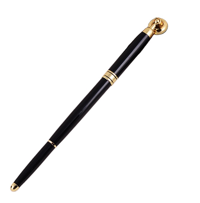 Bank Table Metal Black Pen Funnel Set - Desk Pen Organizer