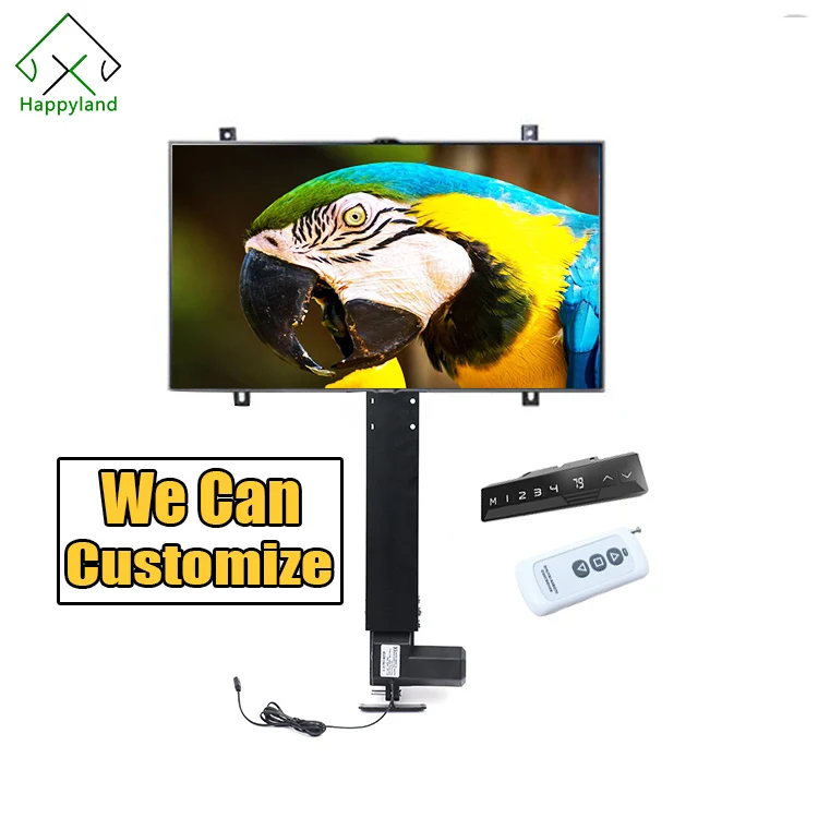 Motorized TV Mount - Height Adjuster Stand Remote Control