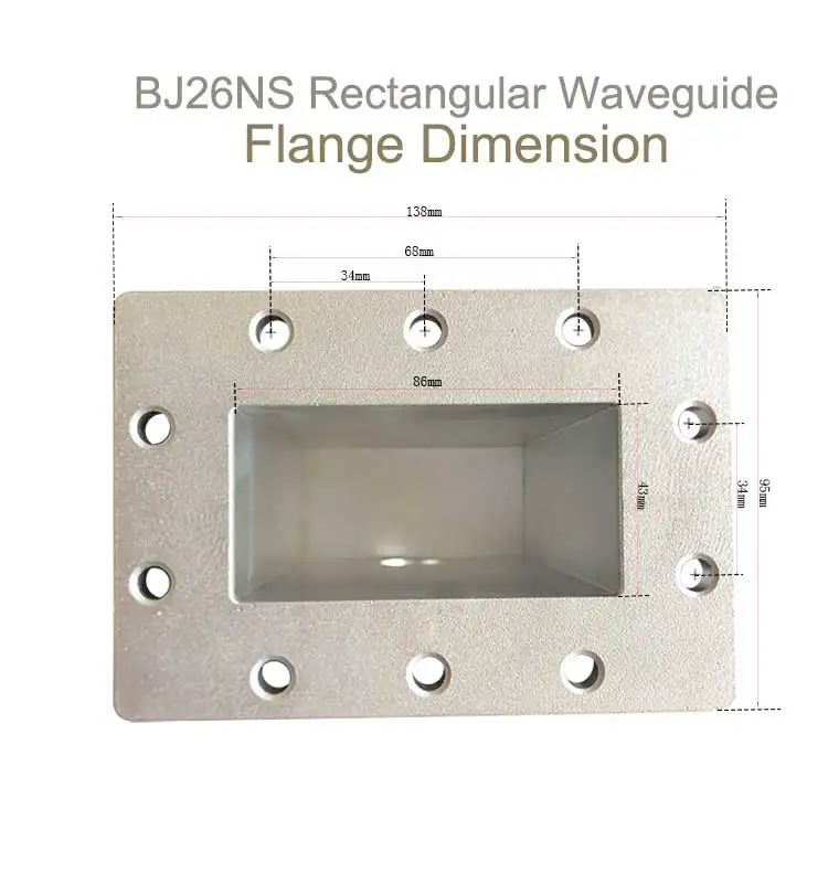 Rectangular Waveguide For 1000w And 1500w Microwave Oven Magnetron ...