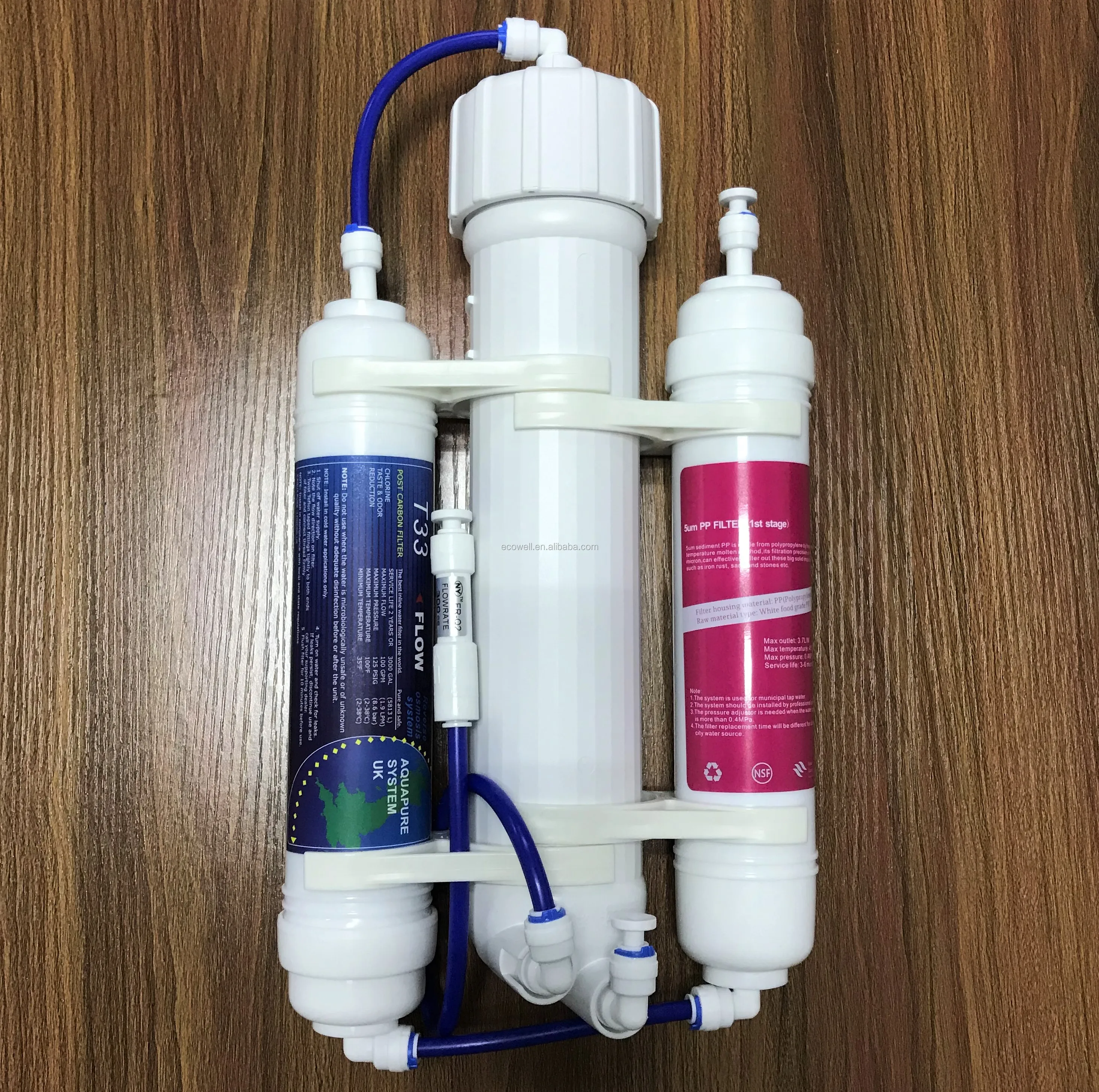 Portable 3 Stages Reverse Osmosis Water Filter Machine