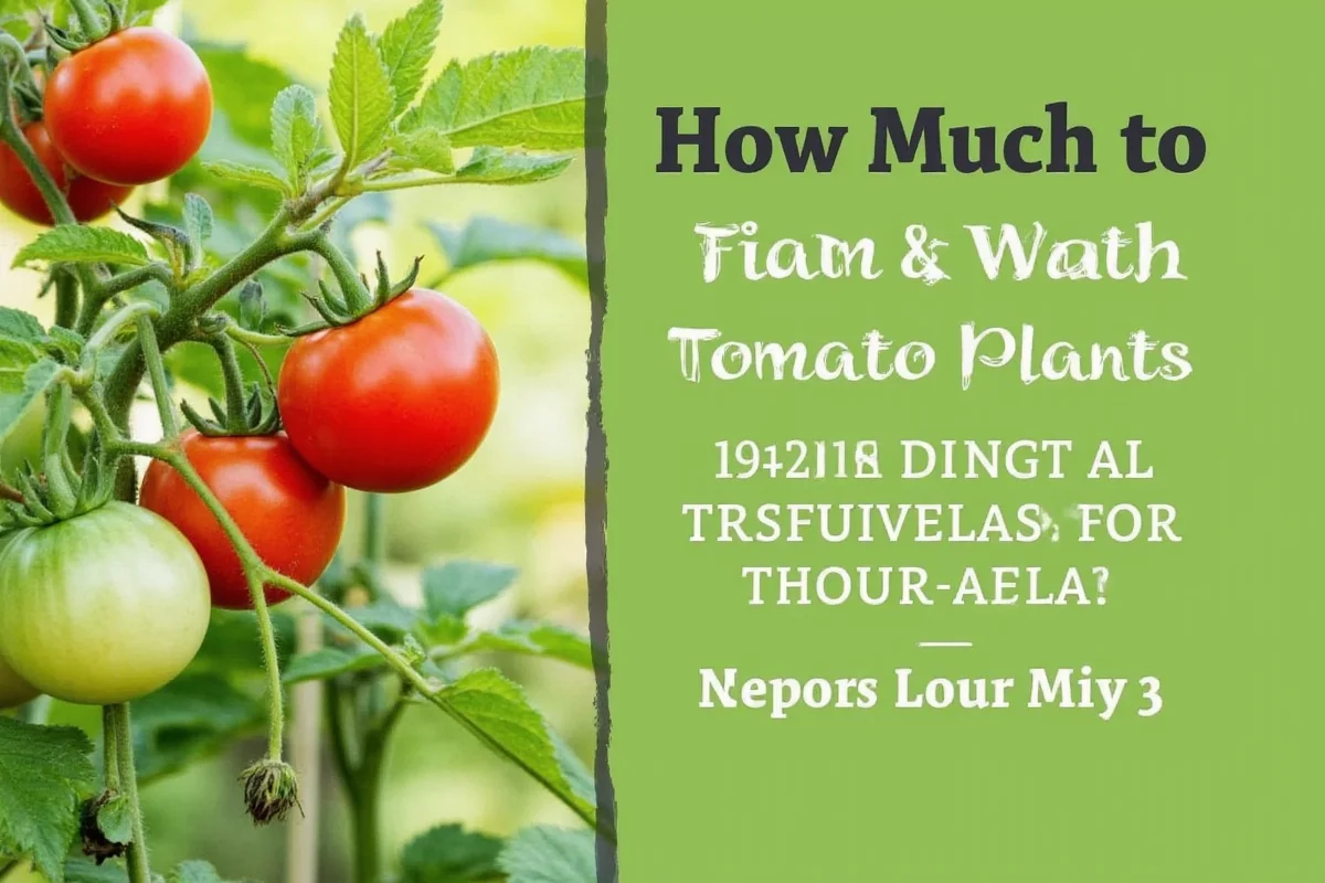 How Much to Water Tomato Plants: Complete Guide