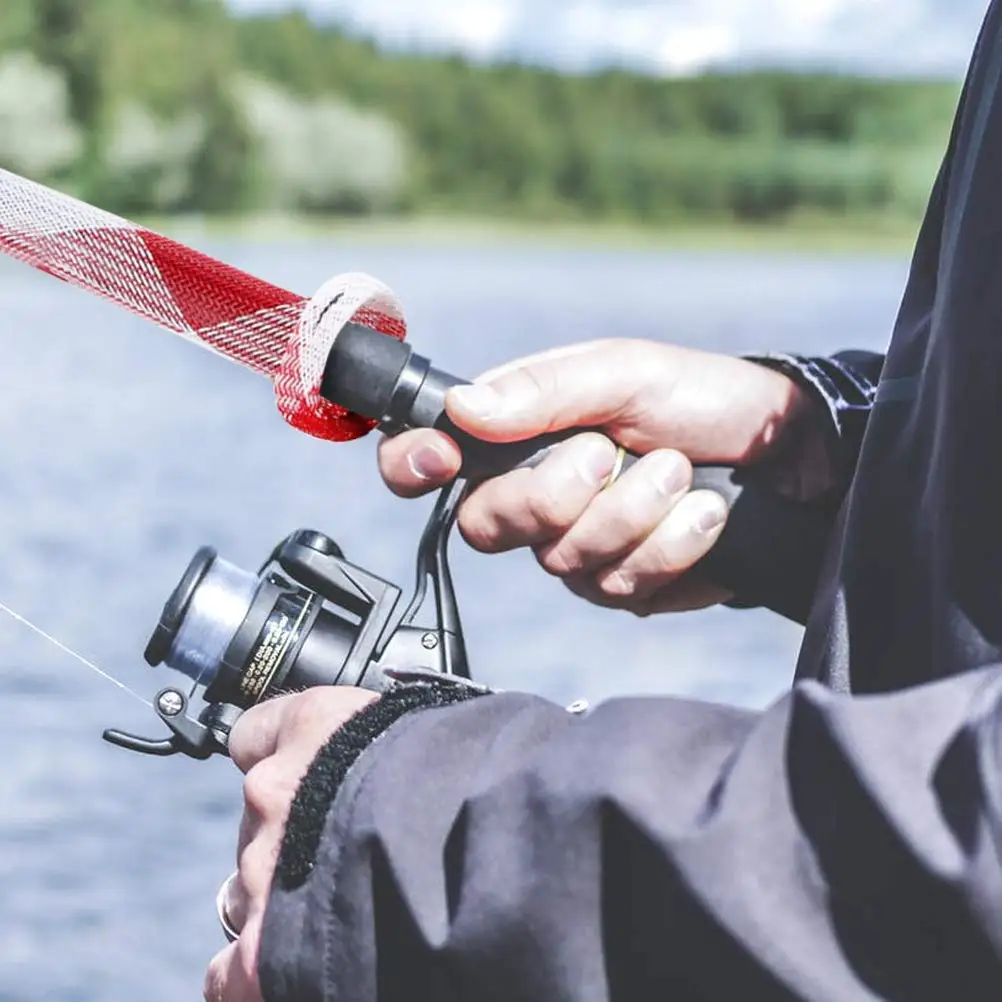 ToMyo Braided Mesh Rod Protector, Fishing Pole Covers Sleeves with ...