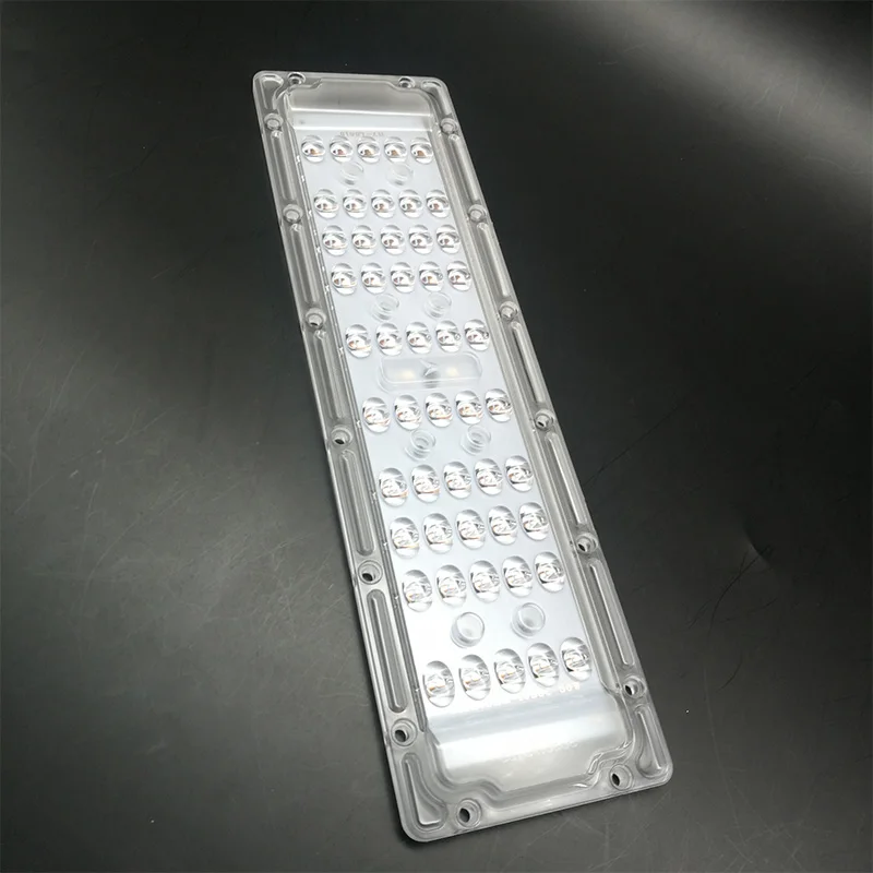 High Quality Asymmetrical Led Street Light Module Lens 50w Plastic ...