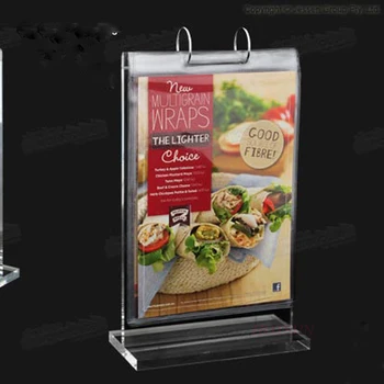 Wholesale A5 Flip Menu Stand Plexiglass Menu Display Table Talker ...