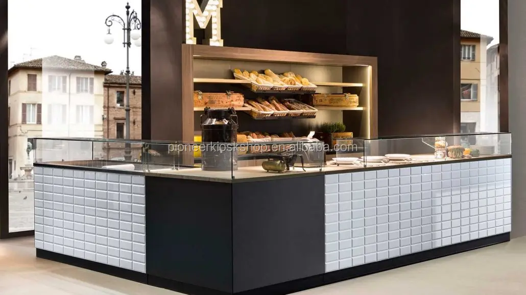 Bakery Shop Interior Design - Wooden Counter & Coffee Shop Deco