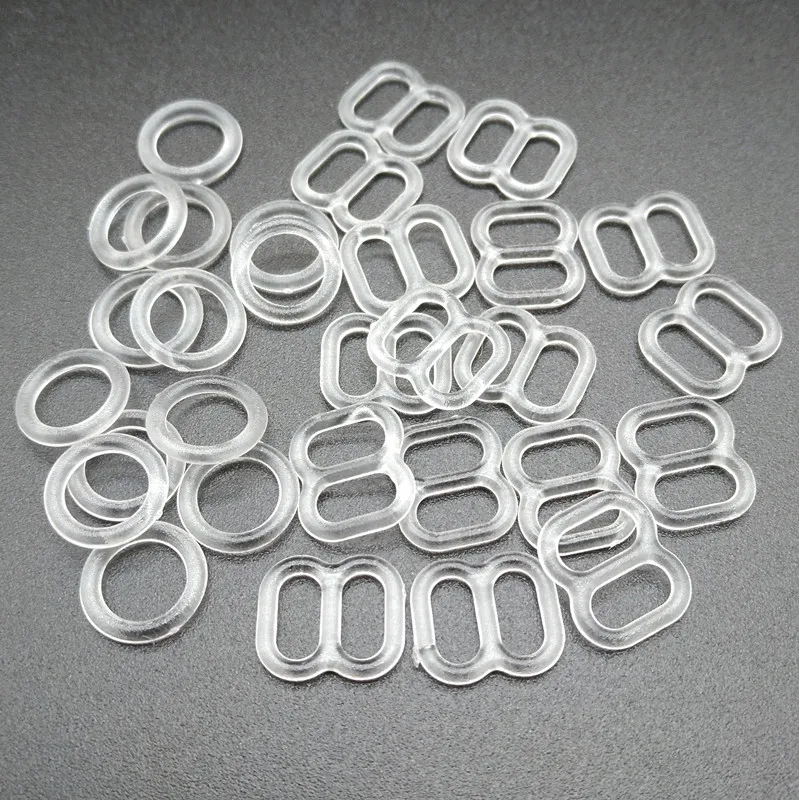 6mm Inner Size Plastic Ring And Slider In Clear Color,Bra Adjuster In ...