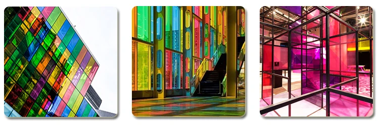 6.38mm S10 Silver Reflective Shatterproof Laminated Glass With Pvb ...