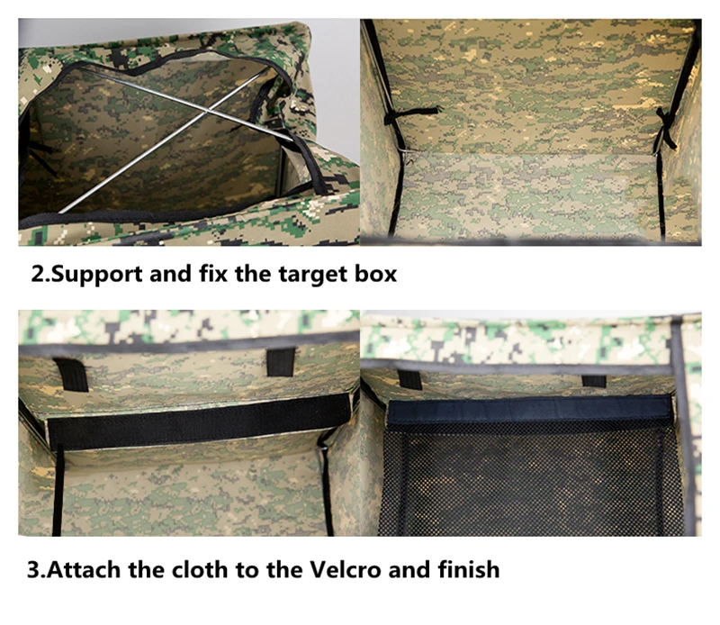 39x39cm Slingshot Target Box Double Muffler Cloth Practice Projectile ...
