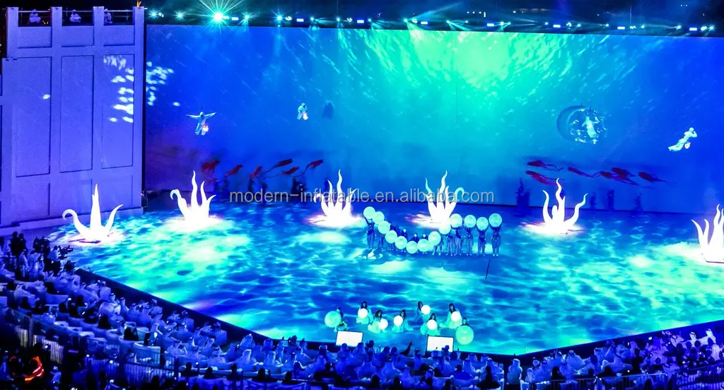 Hot Sale Lighting Inflatable Seaweed Tentacles Coral Model For Party ...