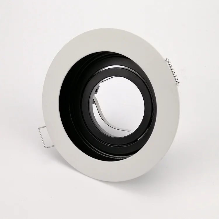 Aluminum Movable Round Led Ceiling Light Fixtures Recessed Mr16 Gu10 ...