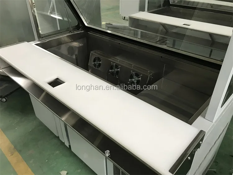 Commercial Subway Restaurant Refrigerating Sandwich Prep Table