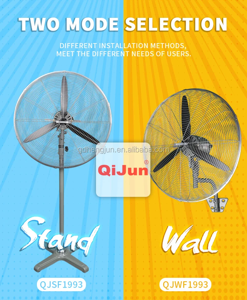 High Quality Wall Mounted Industrial Fans With Oscillating Function For ...