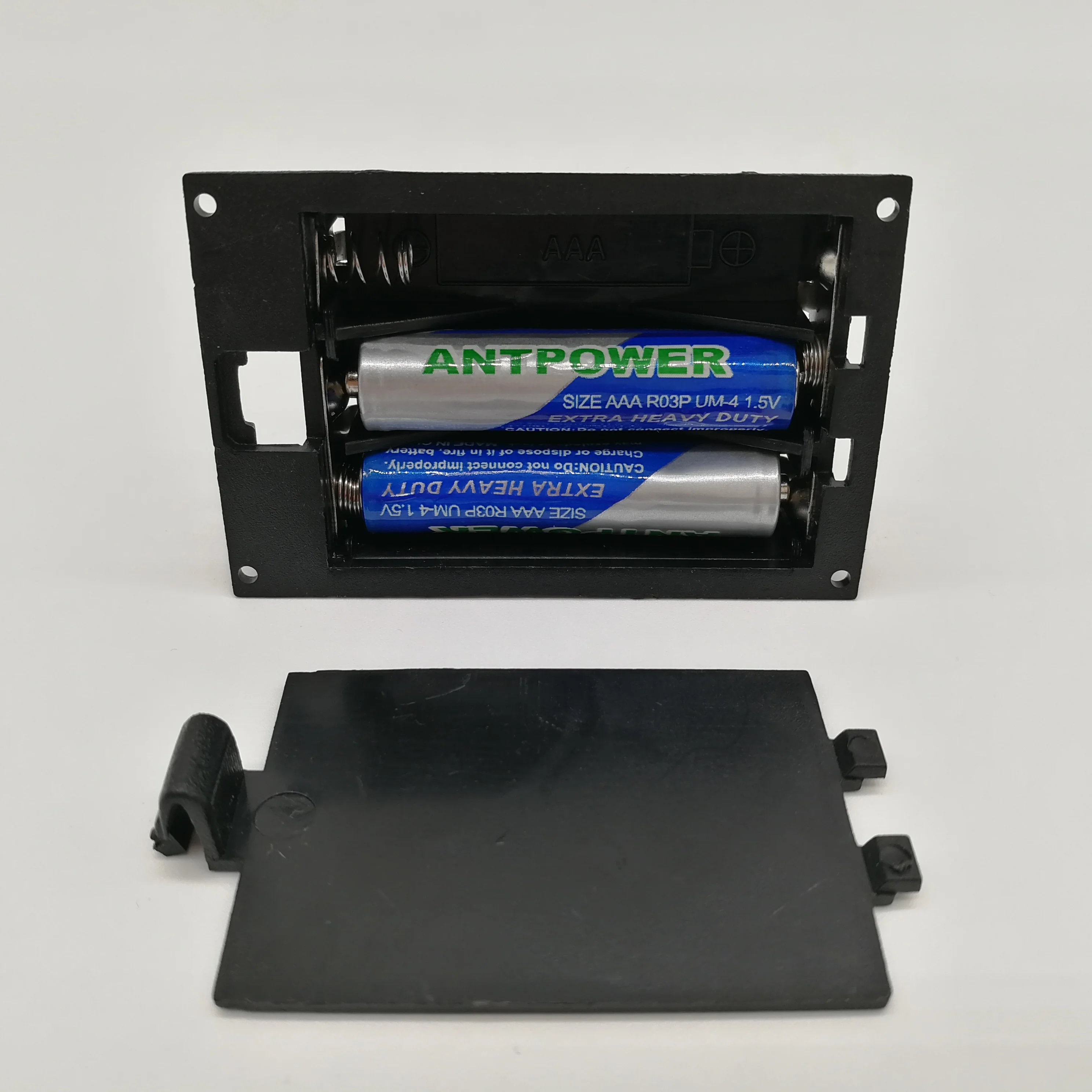 Panel Mounted 3 X Aaa 4.5v Plastic Battery Holder Battery Storage Box ...