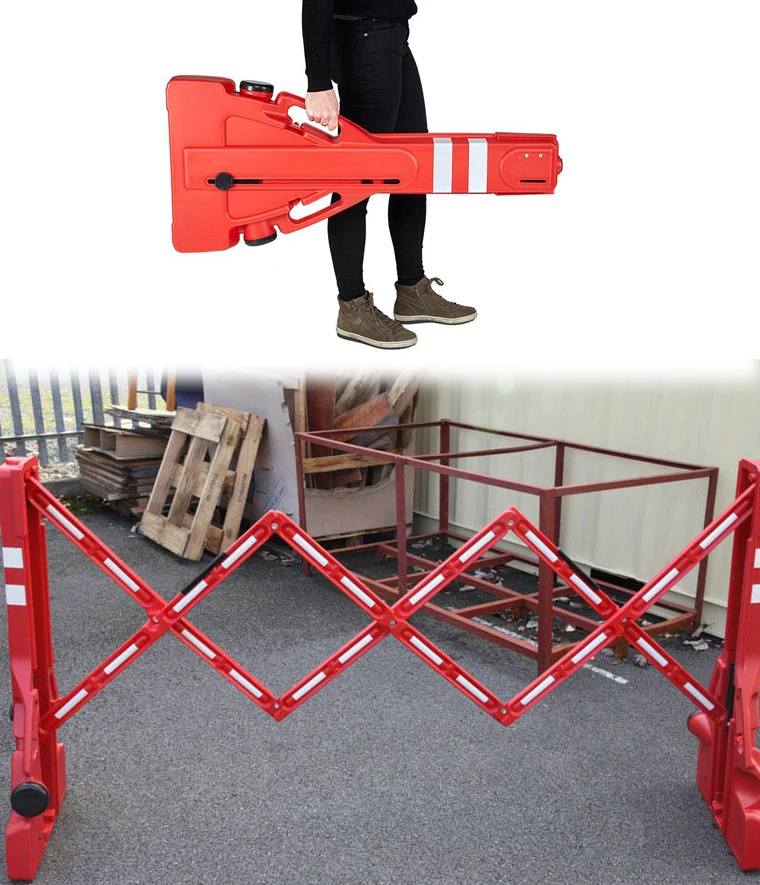 Foldable Barricade Portable Temporary Fence Stackable Water Filled ...
