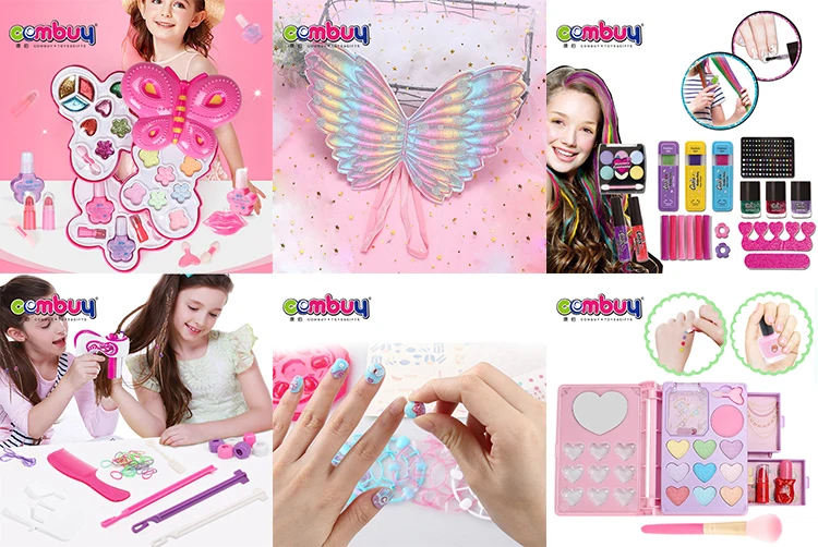 Fashion Pretend Play Kids Beauty Salon Pink Hair Set Toy - Buy Hair Set ...