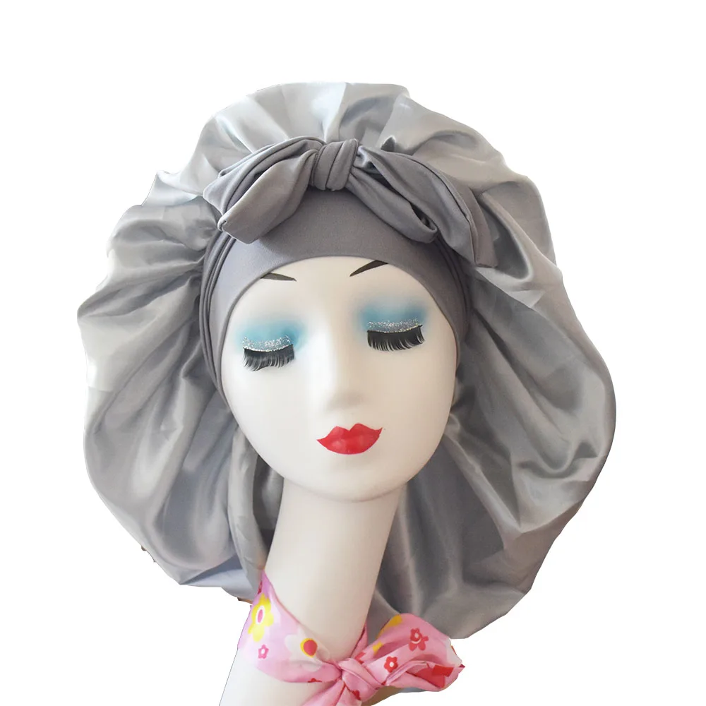 Bonnet Queen Fashionable High Quality Luxury Large Tie Headpiece Silk ...