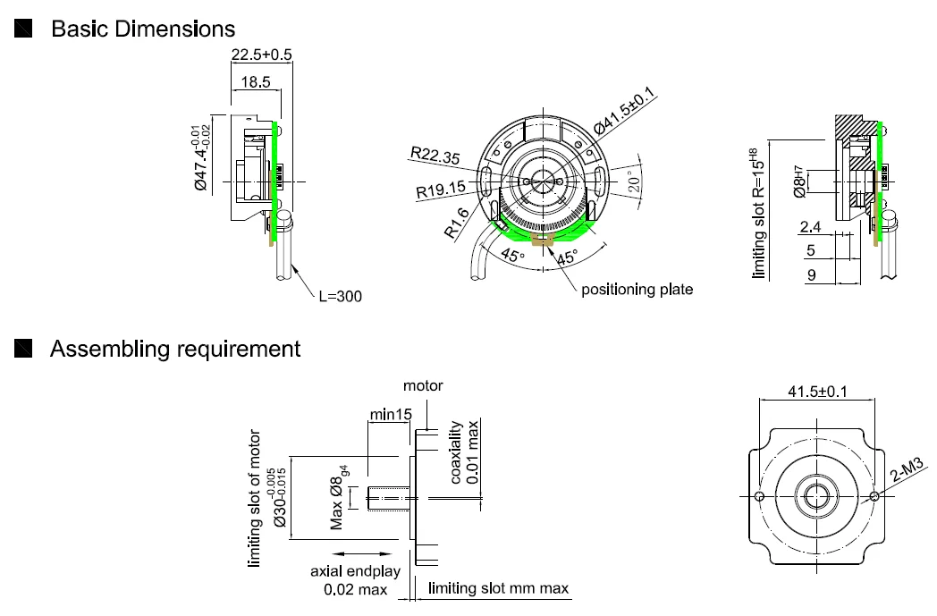 Optical dc motor encoderincremental angle Rotary encoder Z48-J without ...