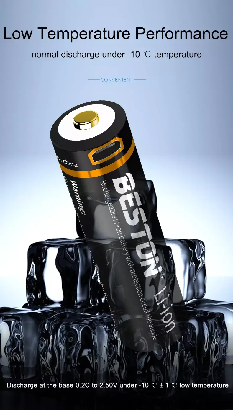 Beston 18650 18700 3.7v 3500mah 3.7v Li-ion Micro Usb Rechargeable Cell ...