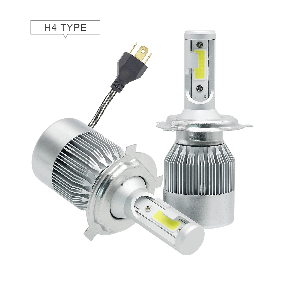C6 8000LM COB Led Car Light - H4 Foco Led H7 9006 Bulb