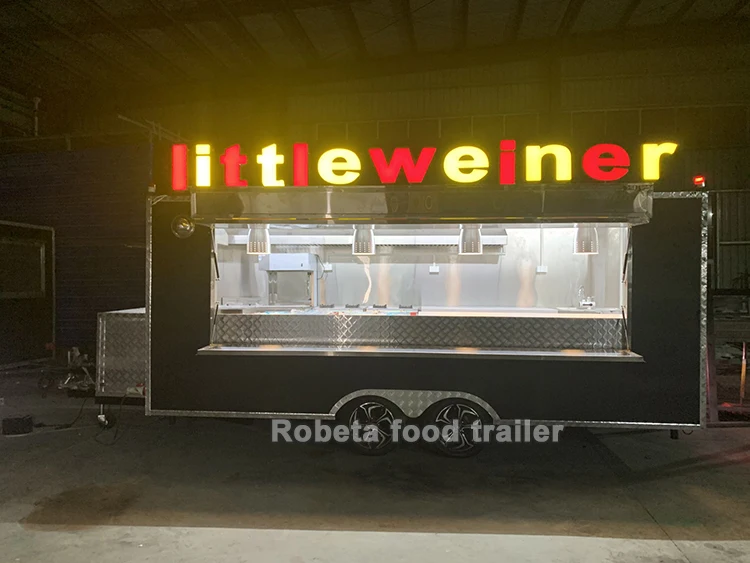 Remorque Street Food Restaurent Food Car Mobile Kiosk On Wheels - Buy ...