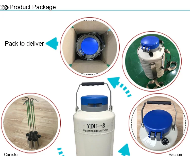 Ydh-3 Liquid Nitrogen Tank Dry Shipper For Transfer Or Air ...
