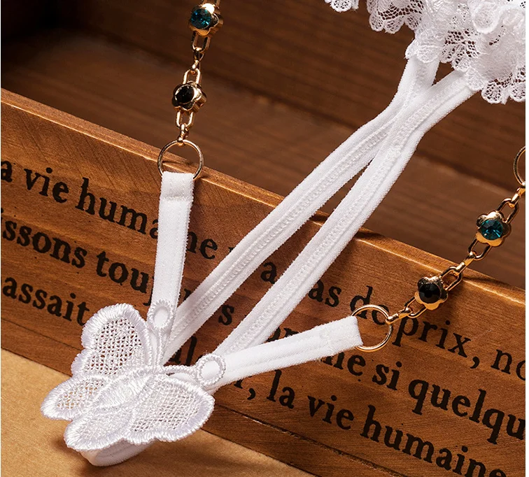 Mature Women Sexy Beading Crotchless Underwear Adult Women G-String Panties