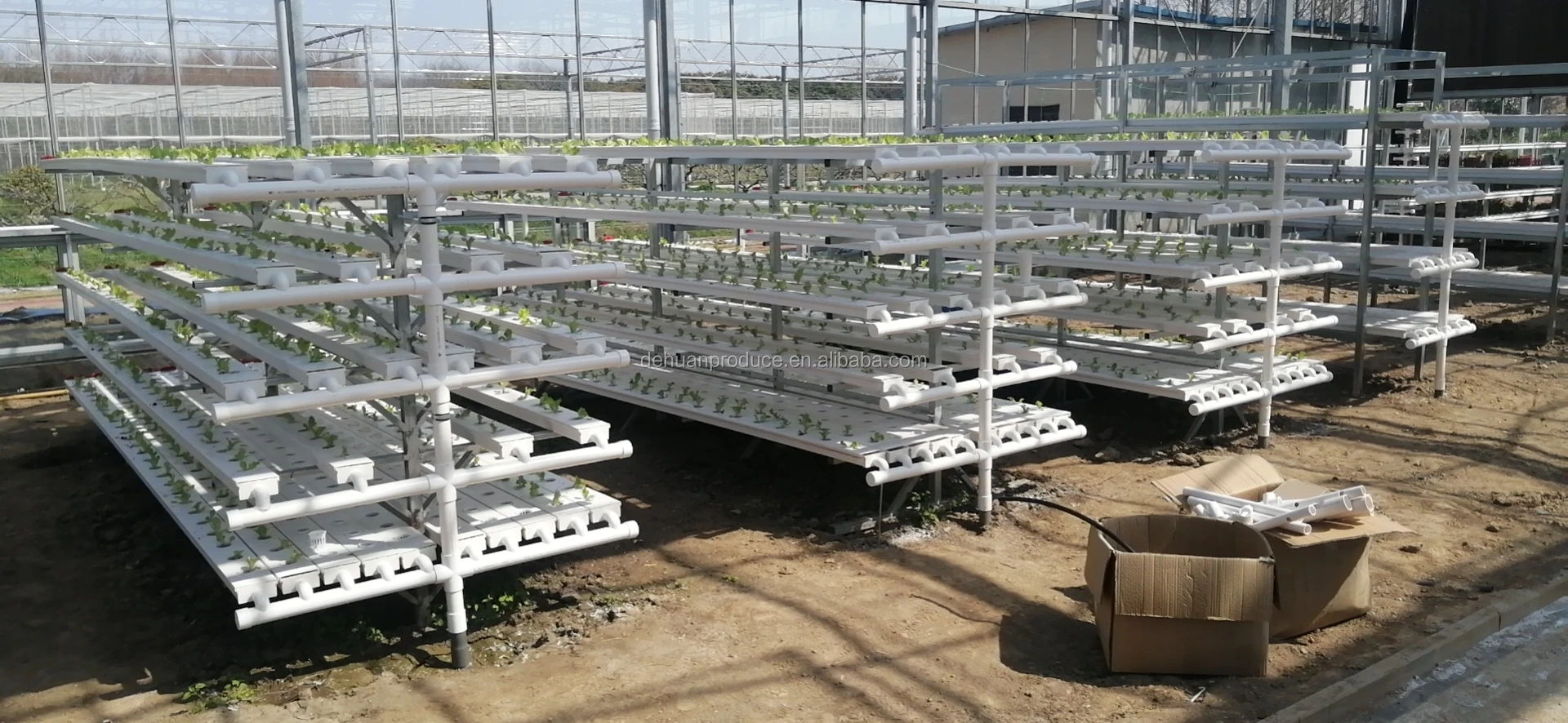 Wholesale PVC NFT Gully Hydroponic System for Vertical Farming
