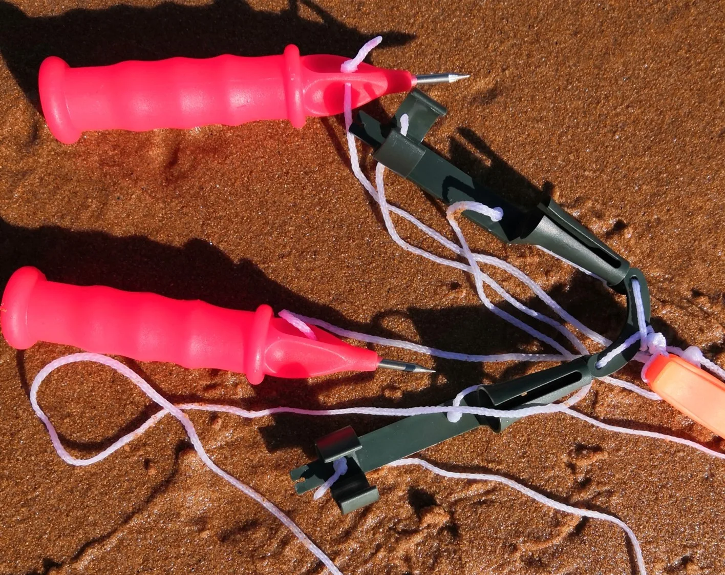 Red Handles Steel Spikes Universal Ice Safety Picks For Life Saving ...