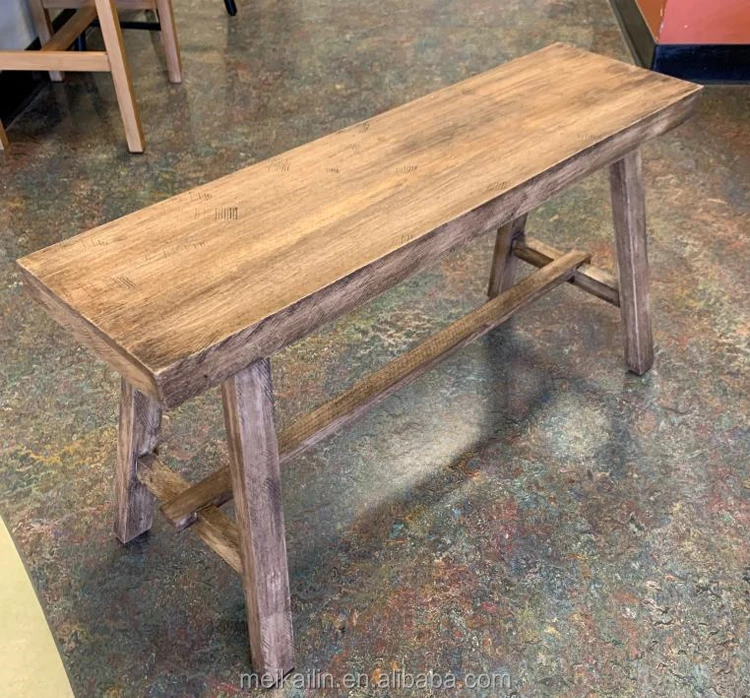 Natural Rustic Farmhouse Bench - Handmade Country Living Decor