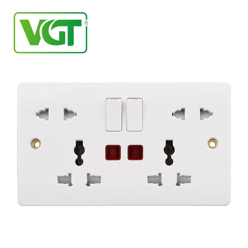 VGT Light Switch Button 13A - Versatile & Durable Socket