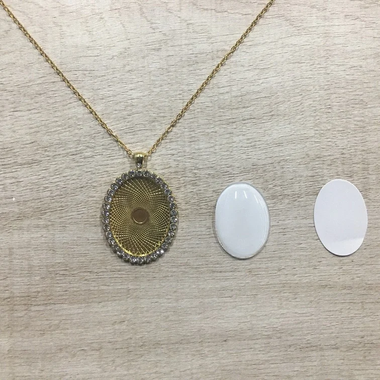 Fashionable Crystal Sublimation Necklace Pendant - Oem/odm