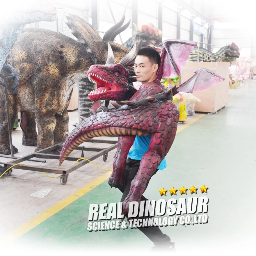 Adult Hand Operated Animatronic Dragon Puppet - Cute Dragon