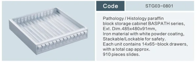 Lab Pathology Histology Paraffin Block Storage Cabinet BASPATH Series