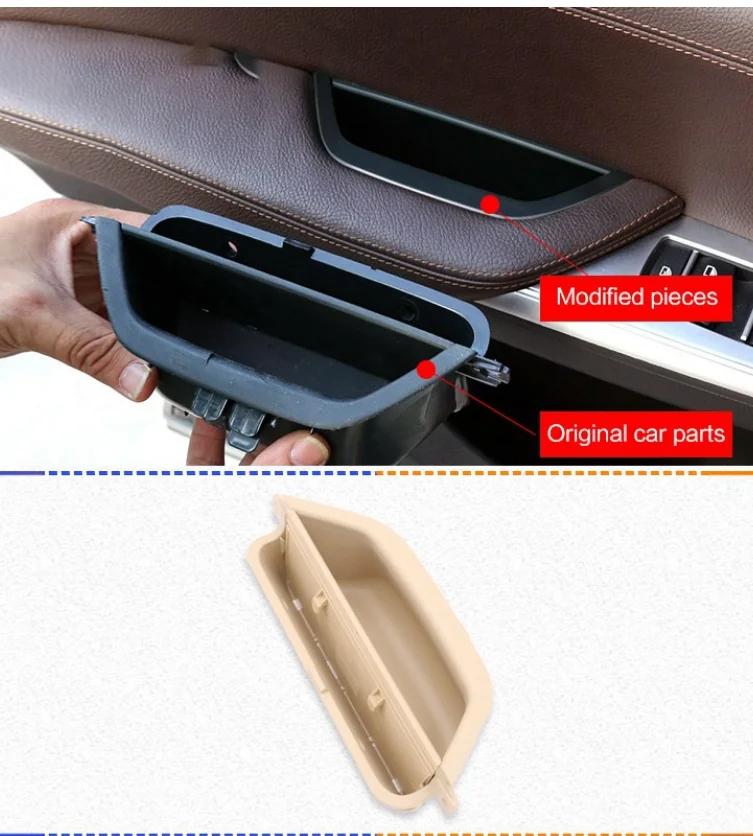 LHD 4 PCS SET 블랙 ABS 내부 인테리어 도어 풀 핸들 트림 커버 51419209216 BMW X3 X4 F25 ...