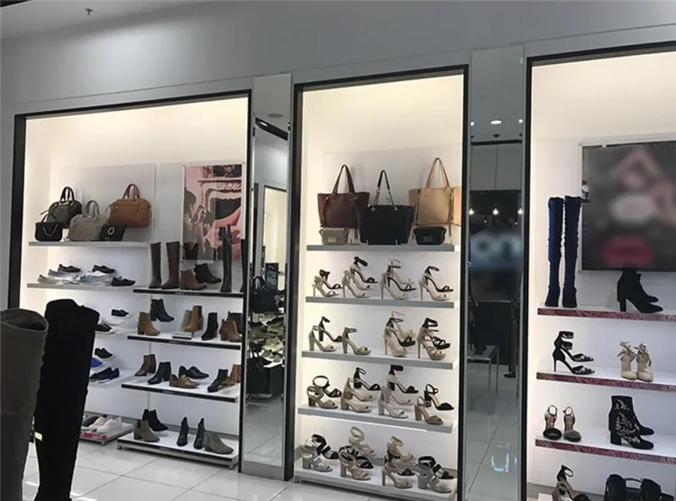 Wholesale High Quality High Heel Shoes Wall Display Showcase With Led ...