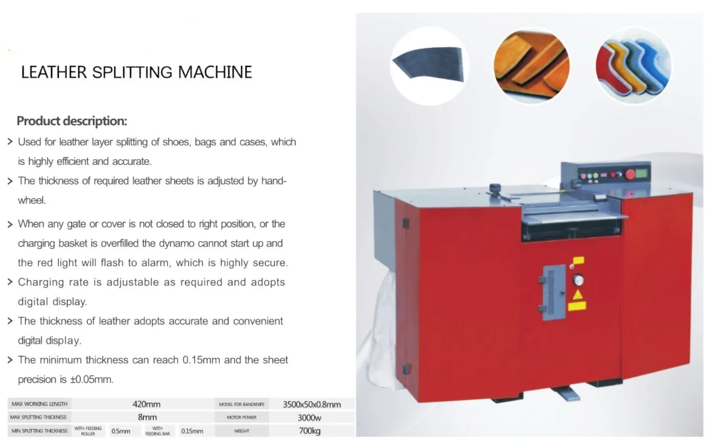 Refurbished Italy Camoga 420 Leather Splitting Machine