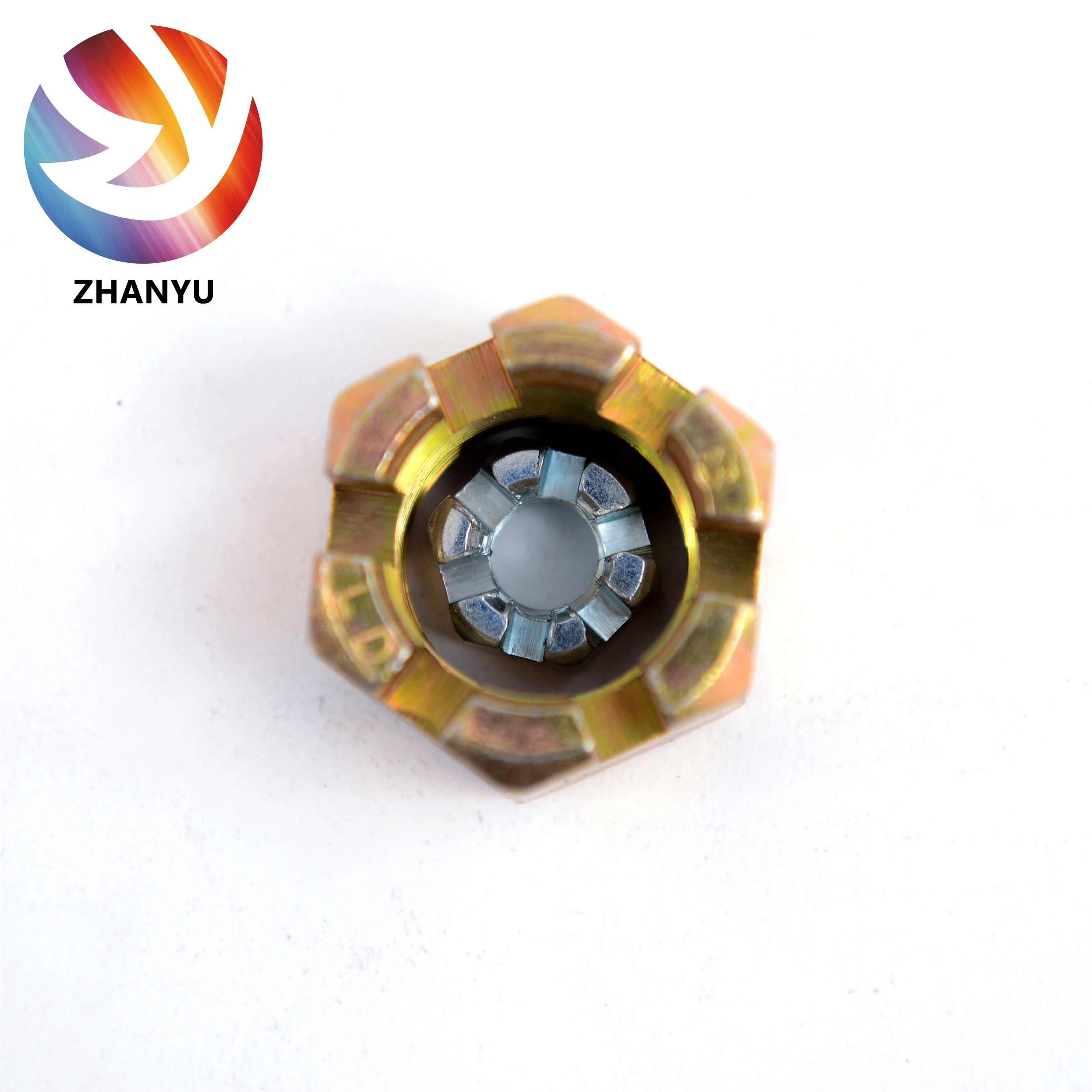 All-size M48 Hex Slotted Nut M30 Hex Slotted Nut Slotted Shaft Nut ...