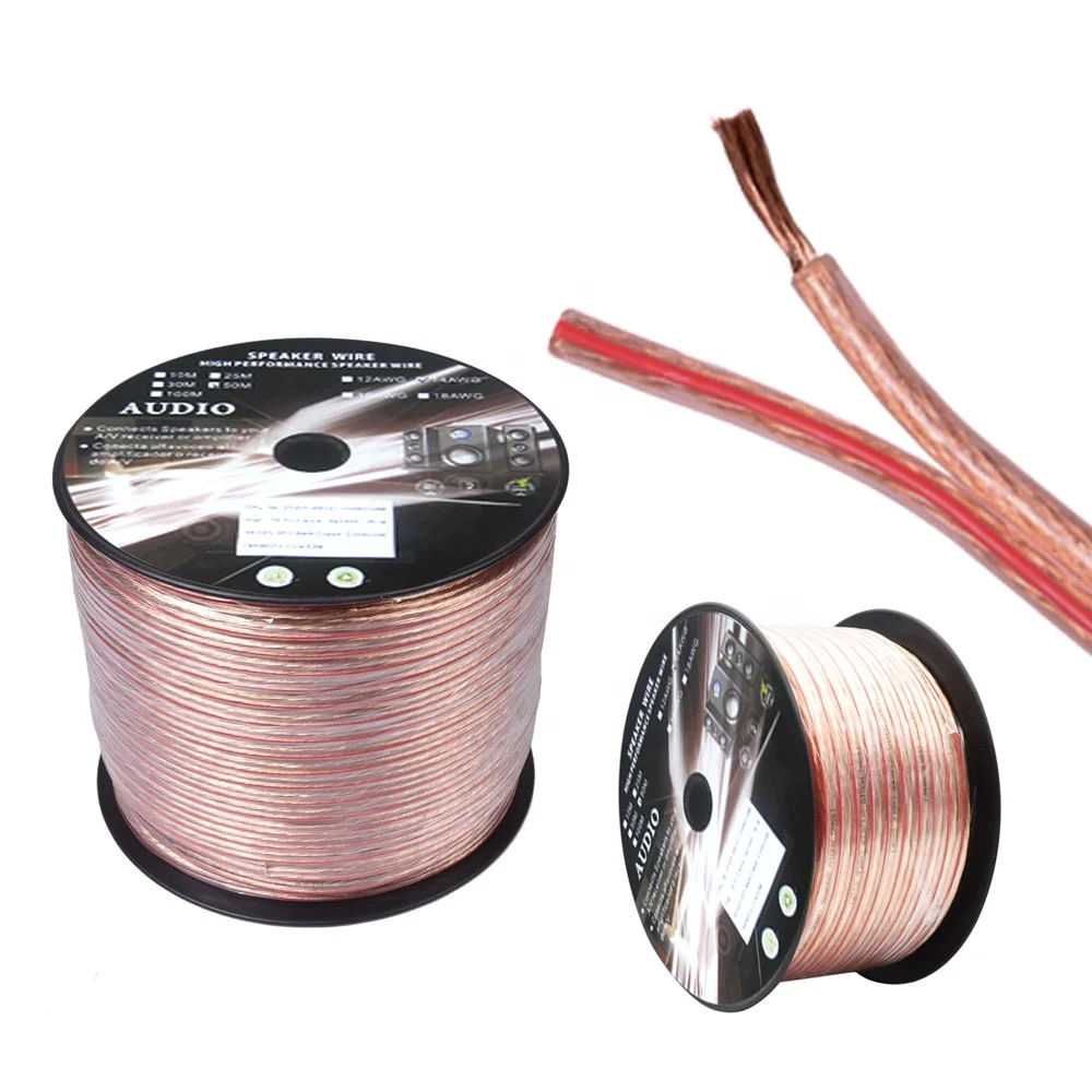 Spool Of High Quality Transparent Pvc Speaker Wire For Audio To ...