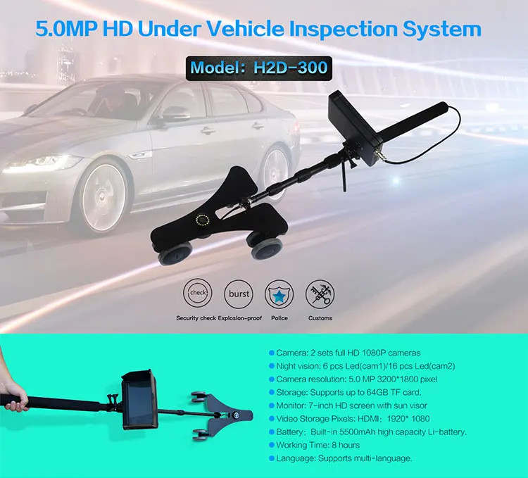 Roof Camera for Home - Portable Double Usage Inspection Pole