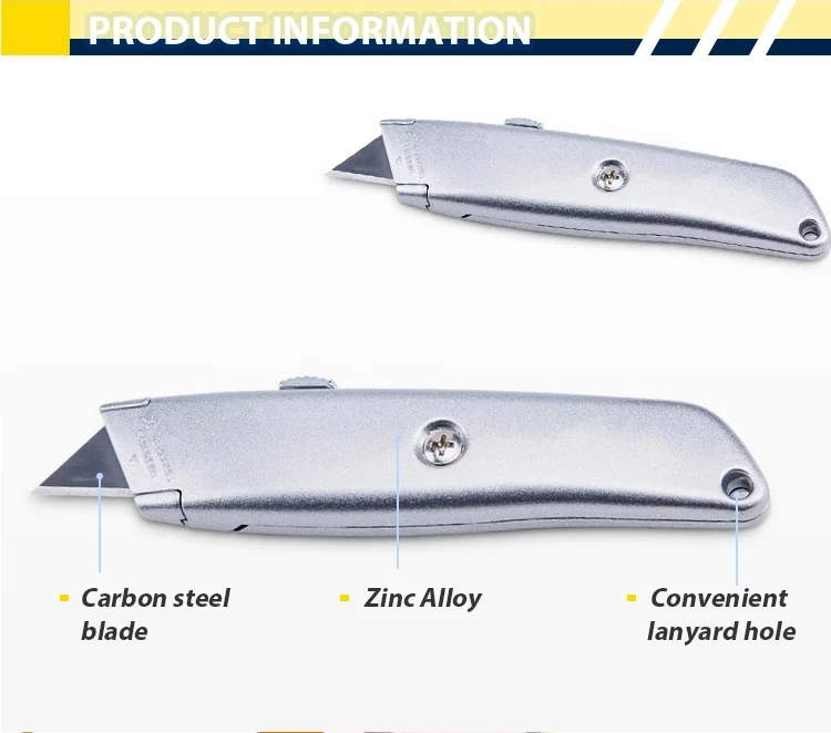 Custom Sliding Blade Multi Knife Aluminium Utility Knife Snap off Auto ...