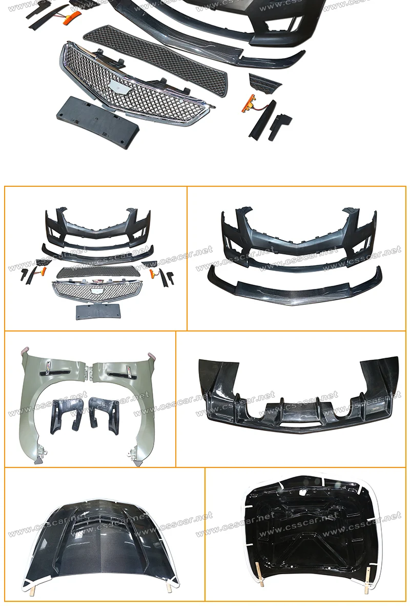 ATSV Style CF FRP Body Kit - Front Bumper for Cadillac ATS